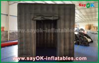 China Inflatable Photo Studio 2 Doors Photo Booth 2.5m with LED Light 210D Oxford Cloth Black for sale