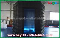 China Inflatable LED Cube Photo Booth 2.5m 210D Oxford Cloth for Trade Show Party Decoration for sale