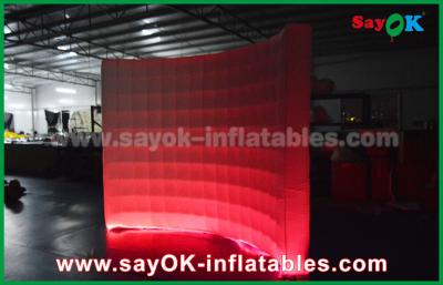 China Inflatable Photo Booth with 17 Color LED Lights Touch Remote Control 3m x 1.5m x 2m for sale