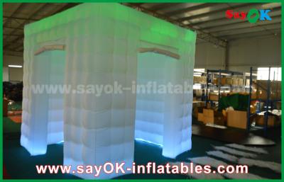 China Inflatable LED Photo Booth Tent 2.5m x 2.5m x 2.5m 210D Oxford Cloth for Wedding Party Club for sale