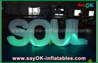 China Custom Giant Inflatable LED Letters 3.1x1.2m for Wedding Party Advertising Logo for sale