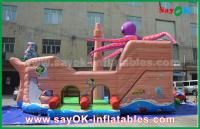 China Custom 0.55mm PVC Inflatable Bounce Slider Waterproof for Park Play Center for sale