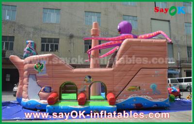 China Custom 0.55mm PVC Inflatable Bounce Slider Waterproof for Park Play Center for sale