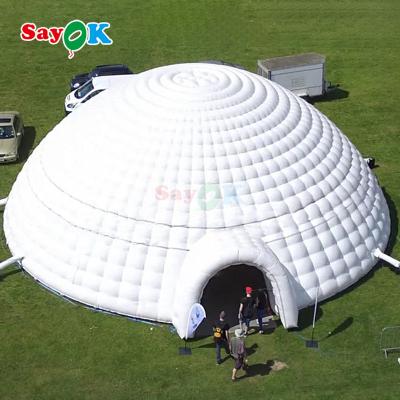 China PVC Tarpaulin 12m 40ft Giant Inflatable Igloo Tent Dome for Outdoor Party Event Sports for sale