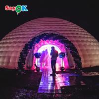 China Portable Waterproof Oxford Fabric Large Inflatable Igloo Tent 6m 8m 10m for Party Event Wedding Rental for sale