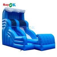 China Commercial Inflatable Water Slide 6x3x5m PVC Outdoor Bounce Slide with LED Lights for Adults for sale