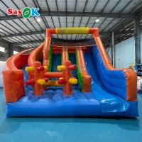 China Commercial Giant Inflatable Slide PVC Dry Double Slide Bounce House 5.8x5.2m for Rental for sale