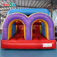China Commercial Inflatable Water Slide Park 6x3x3m PVC Bounce House with LED Lights for sale