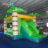 China Sayok Outdoor Inflatable Bouncer Slide 6x4.5x3.5m Flame Retardant PVC Bouncy Castle Jump House for Party for sale