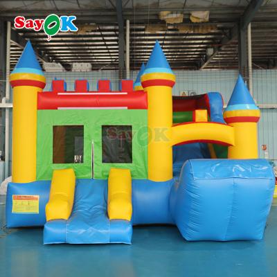 China Commercial PVC Inflatable Bounce House 5x4x3.5m with LED Lights for Kids Party for sale