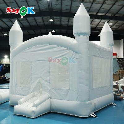 China Commercial Inflatable Bouncy Castle 4x4x3.5m with LED Lights for Party Event for sale