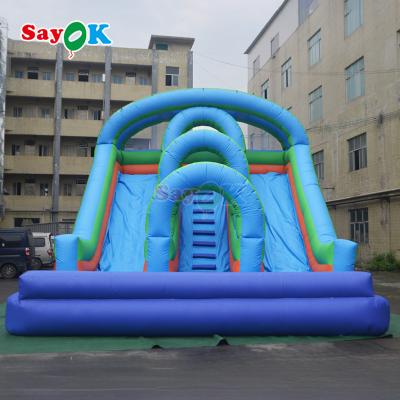 China Commercial Inflatable Water Slide Double Lane with Pool 9.1m for Kids Adults Party Rental for sale