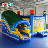 China Commercial Grade Inflatable Bounce House with Slide 0.55mm PVC Bouncy Castle for Park for sale