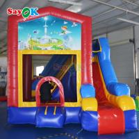 China Commercial Inflatable Bounce House 0.55mm PVC Bouncy Castle with Blower for Kids for sale