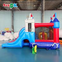 China Commercial PVC Tarpaulin Inflatable Bounce House Bouncing Castle for Kids 0.55mm for sale