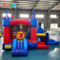 China Commercial PVC Tarpaulin Inflatable Bounce House Bouncing Castle for Kids 0.55mm for sale