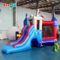 China Commercial PVC Tarpaulin Inflatable Bounce House Bouncing Castle for Kids 0.55mm for sale