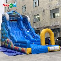 China Commercial Inflatable Water Slide 0.55mm PVC Detachable Bouncer for Kids Outdoor Games for sale
