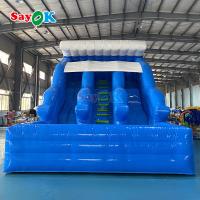 China Custom Commercial Giant Inflatable Water Slide with Pool for Adults 0.55mm PVC for sale