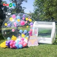 China Sayok Inflatable Bubble Tent House PVC Portable Party Tent 10ft with Blower for sale