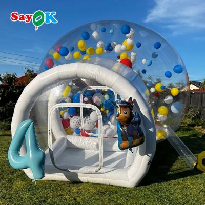 China Customized Transparent Inflatable Bubble House 3m Outdoor Party Tent with Blower for sale