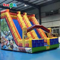 China Commercial Inflatable Bouncy Castle for Kids 0.55mm PVC Waterproof Fire Retardant for sale