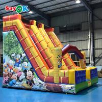 China Commercial Inflatable Bouncy Castle for Kids 0.55mm PVC Waterproof Fire Retardant for sale