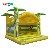 China Commercial Inflatable Bounce House with Slide 0.55mm PVC Tarpaulin for Rental for sale