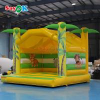 China Commercial Inflatable Bounce House with Slide 0.55mm PVC Tarpaulin for Rental for sale