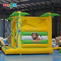 China Commercial Inflatable Bounce House with Slide 0.55mm PVC Tarpaulin for Rental for sale