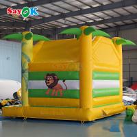 China Commercial Inflatable Bounce House with Slide 0.55mm PVC Tarpaulin for Rental for sale