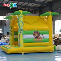 China Commercial Inflatable Bounce House with Slide 0.55mm PVC Tarpaulin for Rental for sale