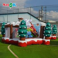 China Kids Inflatable Bouncy Castle Jumping House with Slide 0.55mm PVC Tarpaulin for sale