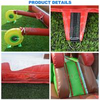 China Kids Inflatable Bouncy Castle Jumping House with Slide 0.55mm PVC Tarpaulin for sale