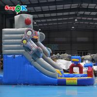China Commercial Inflatable Bouncy Castle 0.55mm PVC with Blower for Outdoor Kids Play for sale