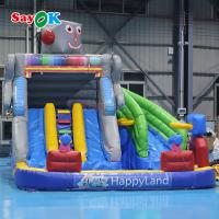 China Commercial Inflatable Bouncy Castle 0.55mm PVC with Blower for Outdoor Kids Play for sale