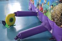 China Custom Printed Inflatable Dry Slide Bouncy Castle 0.55mm PVC for Kids Events for sale