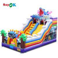 China Factory Wholesale Inflatable Bouncer Castle Slide 0.55mm PVC for Kids Party for sale