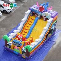 China Factory Wholesale Inflatable Bouncer Castle Slide 0.55mm PVC for Kids Party for sale