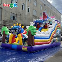 China Factory Wholesale Inflatable Bouncer Castle Slide 0.55mm PVC for Kids Party for sale