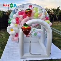 China Portable Inflatable Bouncy Bubble House 10ft for Kids Outdoor Party for sale