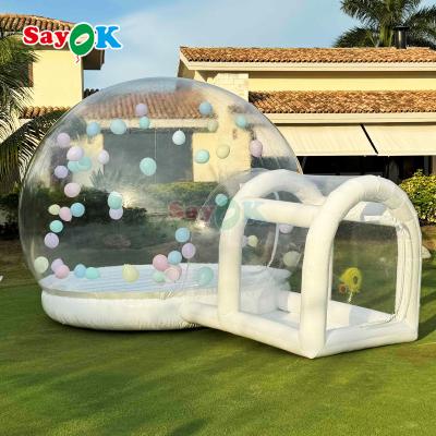 China Sayok Transparent Inflatable Bubble House Dome 3m for Kids Outdoor Party Trampoline for sale