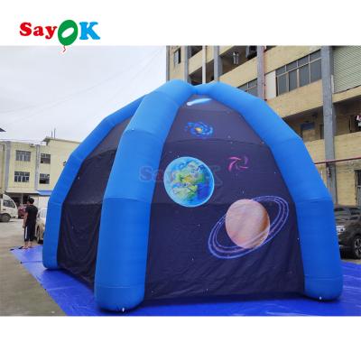 China Custom Inflatable Spider Tent Canopy Gazebo 4 Legs PVC Advertising Shade Tent with CE Blower for sale