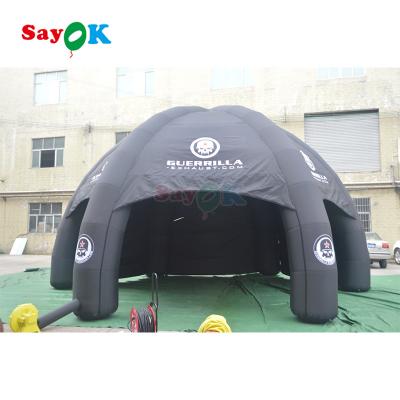 China Customized Giant Inflatable Spider Tent Portable PVC Dome Tent for Promotion Events 48.5kg for sale