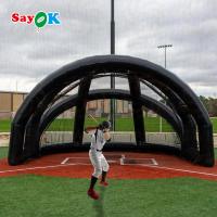 China Inflatable Baseball Batting Cage 12x16x18ft Portable Waterproof PVC Training Net with Blower for sale