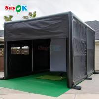 China Wholesale Outdoor Portable Inflatable Golf Simulator Tent 4.57x4.57x3mH for sale