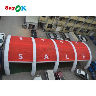 China Flame Retardant PVC Inflatable Sports Tunnel Tent 20x10m for Outdoor Event Advertising for sale