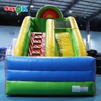 China Sayok Inflatable Bounce Slide 9.1x6x5.1m PVC Kids Jumping Castle Combo with LED Lights for sale