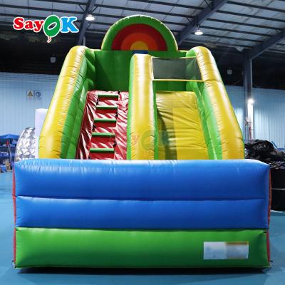 China Sayok Inflatable Bounce Slide 9.1x6x5.1m PVC Kids Jumping Castle Combo with LED Lights for sale