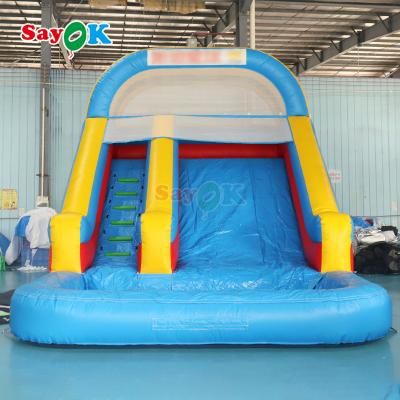 China Custom Inflatable Bouncy Castle with Slide 0.55mm PVC Waterproof Bounce House for Kids Outdoor for sale